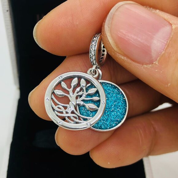 Pandora | Jewelry | Pandora Glowinthedark Infinity Tree Double Dangle ...